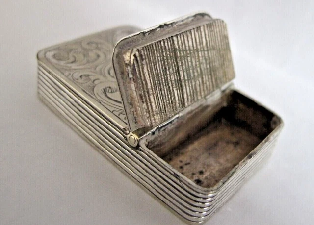 RARE COMBINATION CHASED Engraving Snuff and Match Strike Case £94.99 ...