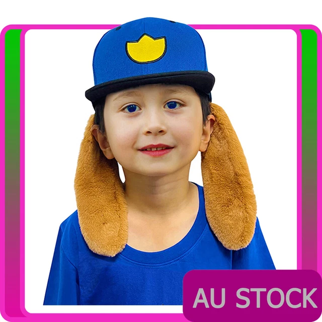 KIDS DOG MAN Hat Dogman Cap Boys Child Blue Superhero Book Week ...
