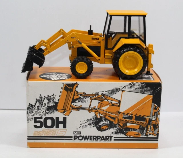 CONRAD MASSEY FERGUSON Powerpart MF 50H Tractor Backhoe 1:35 Diecast ...