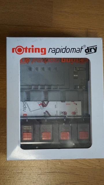 ROTRING RAPIDOMAT MIT dry-Station für 4 Tuschestifte EUR 32,50 ...