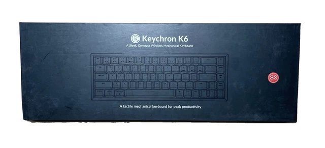 KEYCHRON K6 MECHANICAL Keyboard RGB Backlight LK Optical BLUE (KEYBOARD ...