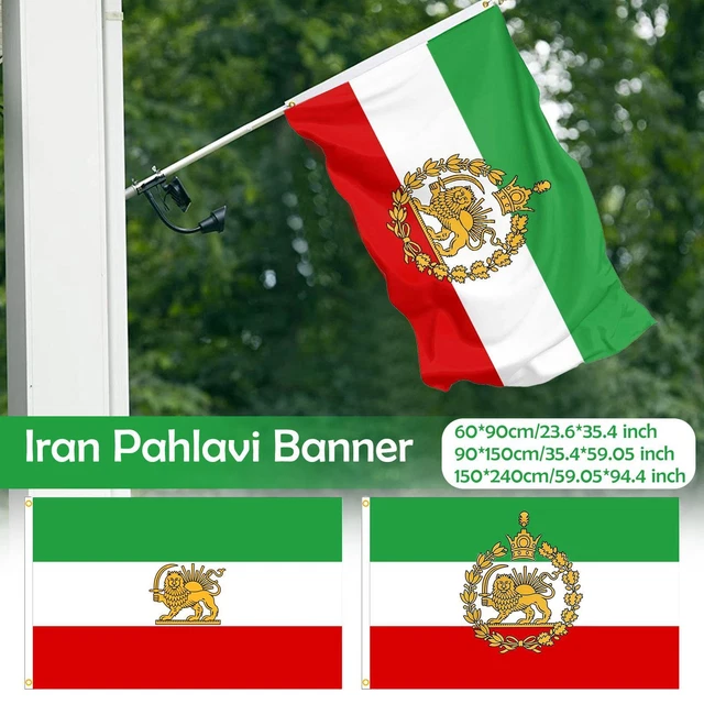 IRANIAN PAHLAVI FLAG - Flag-of-Pahlavi-dynasty~~ £5.60 - PicClick UK