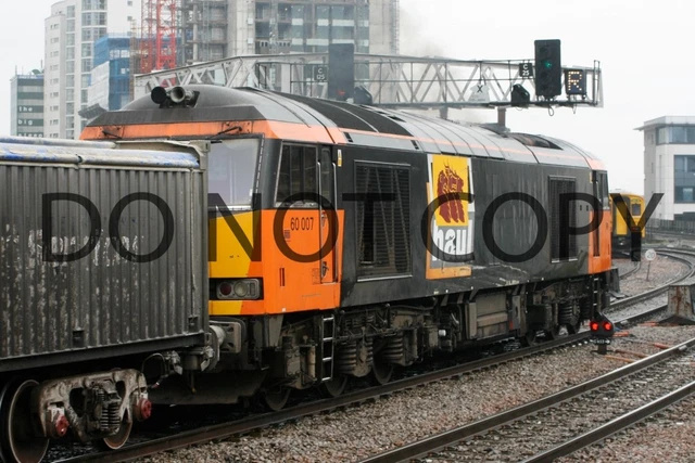 UK DIESEL TRAIN Railway Photograph Of Class 60 60007 Loco. Rm60-37 £1. ...