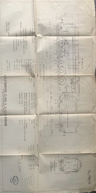 RAILWAY STEAM LOCOMOTIVE drawing of 2-10-0 BR Standard Class 9. £11.00 ...