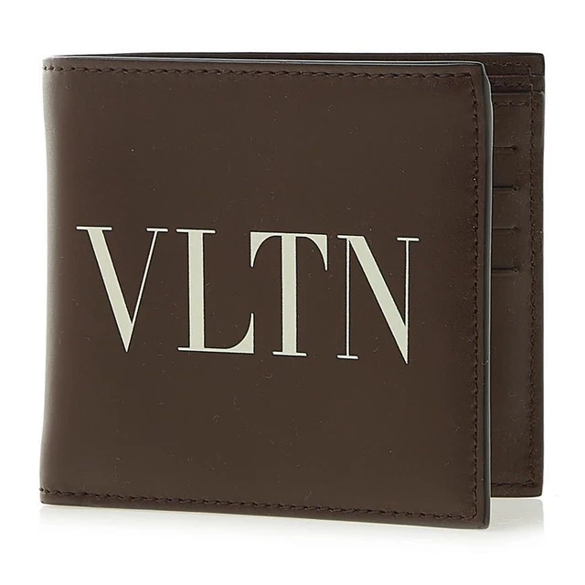 VALENTINO MEN'S VLTN Logo Bi-Fold Wallet 1Y2P0654 LVN R53 75826805 £227 ...