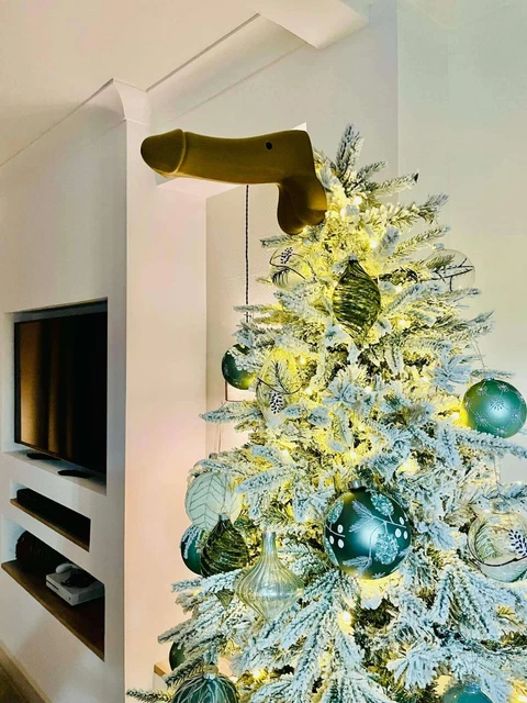 PENIS CHRISTMAS TREE Topper Treetop Xmas Ornament Willy Dick £15.07 ...