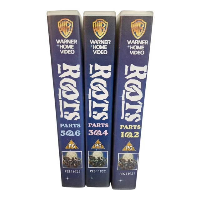 ROOTS VHS 3 Video Tape Complete Collection Parts 1 - 6 (1977) Preloved ...