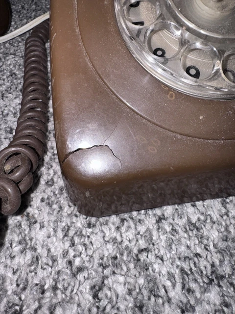 BROWN GPO 746F rotary dial telephone from the 1970s £14.00 - PicClick UK
