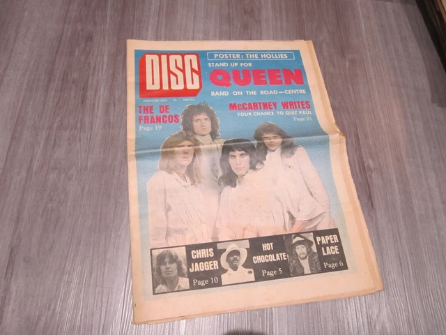 VINTAGE DISC PAPER ,magazine, March 30th 1974, Queen £12.50 - PicClick UK