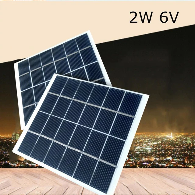 2W 6V MINI Solar Panel Cell Power Module Battery Toys Charger Light DIY ...
