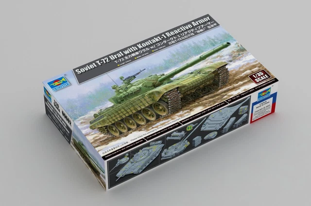 TRUMPETER TR09602 1/35 Soviet T-72 Ural With Kontakt-1 Reactive ...