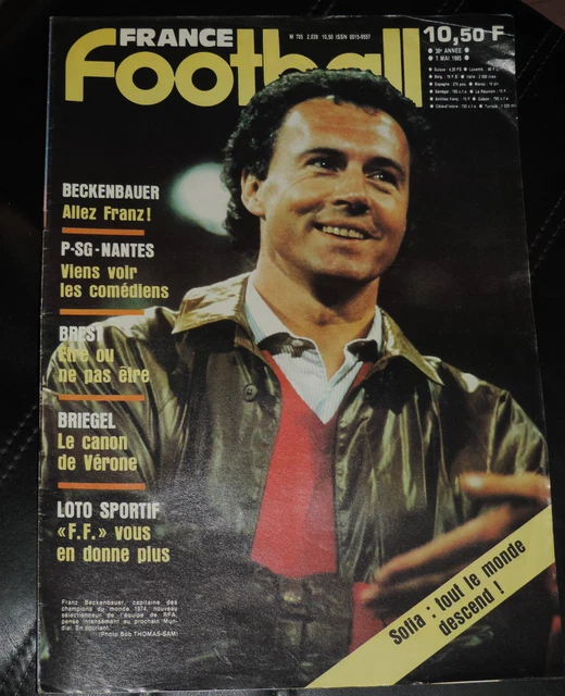 REVUE FOOTBALL FRANCE FOOTBALL N 2039 ( 1985 ) BECKENBAUER PSG NANTES ...