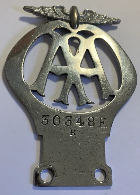 AA CLASSIC CAR Badge. Serial Number 30348E . Flat Metal Type. £19.99 ...