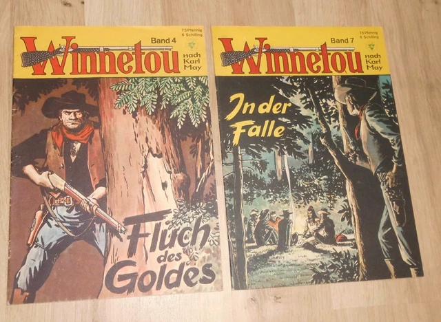 9 LEHNING HEFTE (u.a. Falk, Nick, Winnetou/Karl May usw) Z 2- / 2 -3 ...