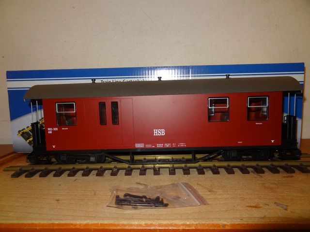 LGB/TRAIN LINE ROTER vierachser HSB Gepäckwagen Train Line Nr. 3530792 OVP EUR 14,50 - PicClick DE