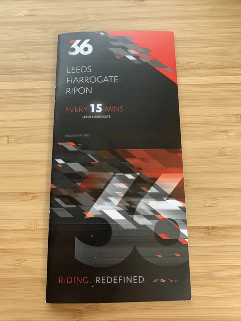 TRANSDEV HARROGATE BUSES route 36 Timetable booklet May 2022 edition £1 ...