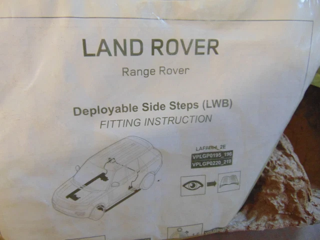 NEW GENUINE RANGE Rover L405 Lwb Left Deployable Side Step Only ...