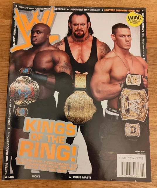 MAGAZINE - OFFICIAL WWE WWF Wrestling Magazine June 2007 Kings Of The ...