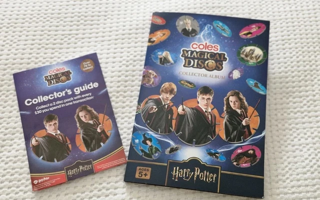 COLES 2025 HARRY Potter Magical Discs Full Complete Set 72 Discs With ...