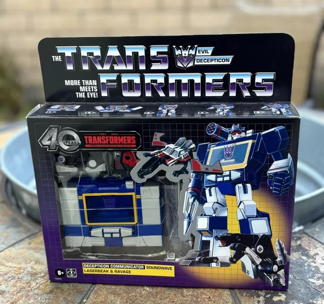 TRANSFORMERS RETRO 40TH Anniversary G1 Soundwave Laserbeak Ravage EUR ...