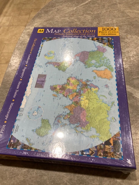 AA POLITICAL MAP of the World - New and Sealed ! £8.00 - PicClick UK