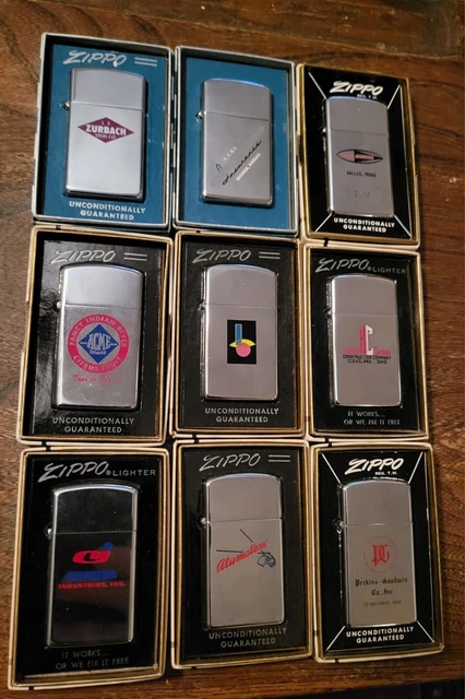 ZIPPO LIGHTER 1950s-1970s Lighters With Boxes All Unstruck $450.00 ...