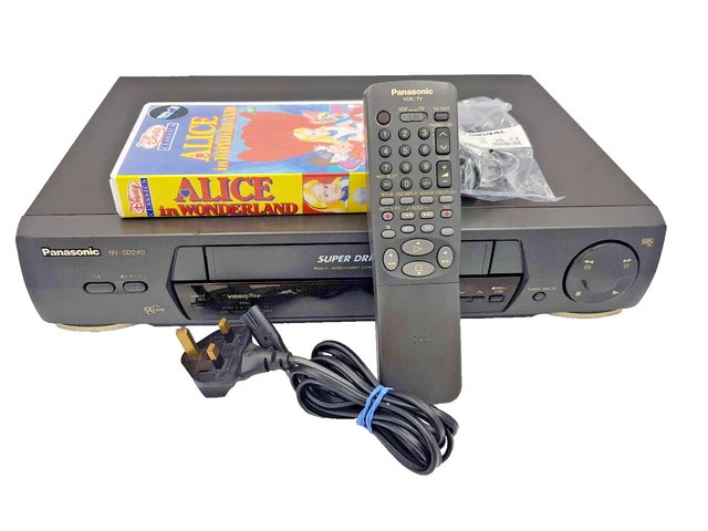 PANASONIC NV-SD240B VCR VHS Video Cassette Player Recorder Cassette Tape PAL UK £129.99 ...