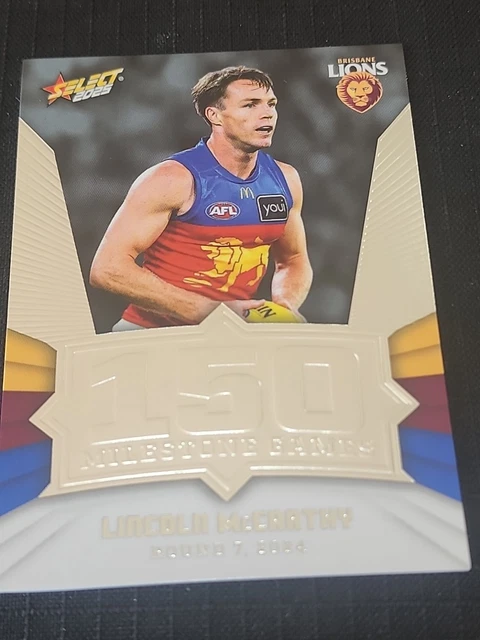 2025 AFL SELECT Footy Stars Milestone Games Brisbane Lincoln MccCarthy ...