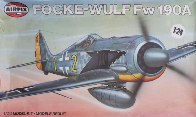 AIRFIX 16001 - Wwii German Focke Wulf Fw190A - 1/24 Scale Model Kit - No Box £89.99 - PicClick UK