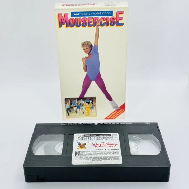 WALT DISNEY MOUSERCISE Aerobics Fitness VHS 1985 Children Vintage $14. ...