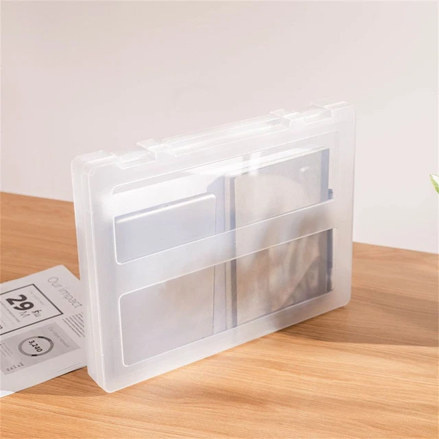 PLASTIC DOCUMENT CASE Information Box File Storage Box Organize Pocket ...