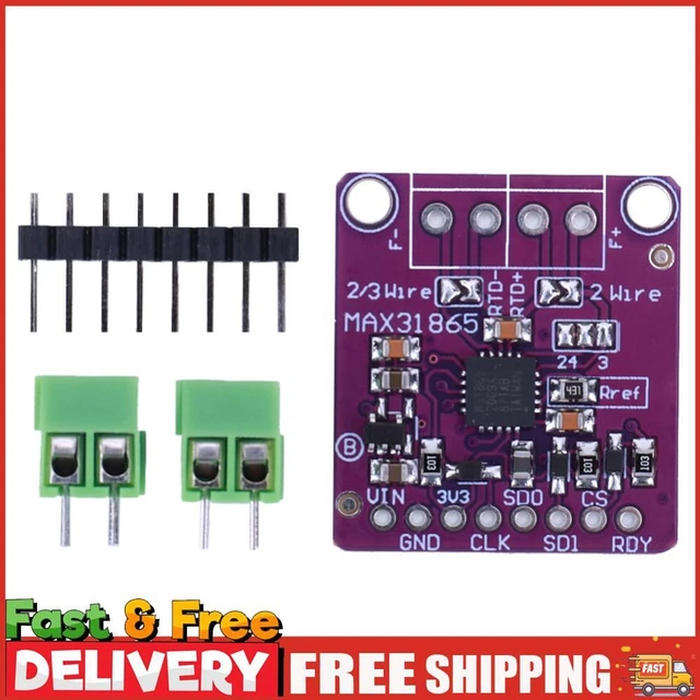 MAX31865 PT100/PT1000 RTD Durable Digital Converter Board Sensor ...