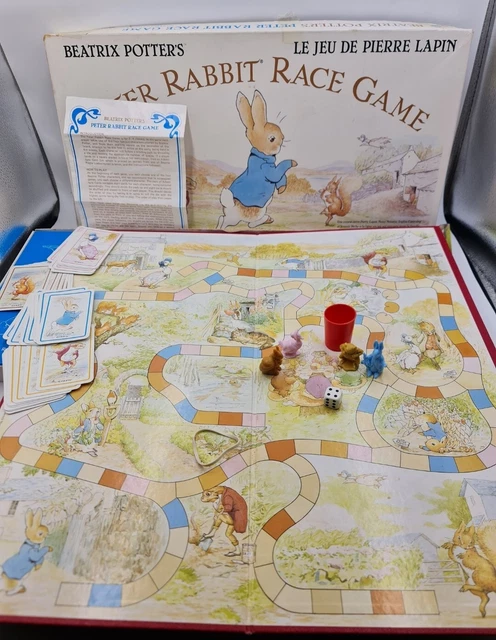 PETER RABBIT RACE Game Vintage Gibson Board Game Beatrix Potter ...