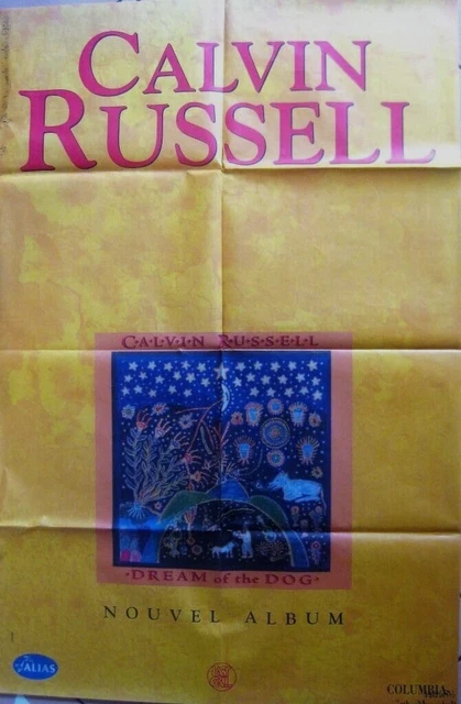 CALVIN RUSSEL - Affiche concert originale "Dream of the dog" 1995 ...