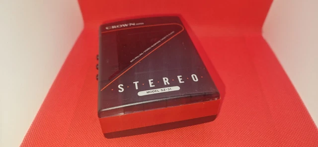 1980S RED CROWN Personal Stereo Cassette Tape Player Boxed SZ-31 ...
