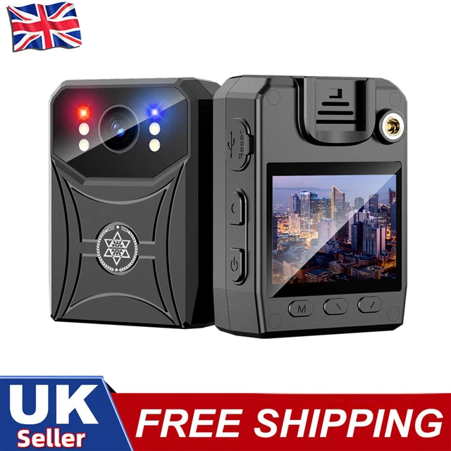 2K POLICE BODY Worn Camera 18-hour Audio Video Recorder IR Night Vision ...