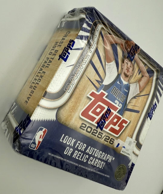2025-26 TOPPS NBA Basketball Cards Mega Box New & Sealed 16 Packs ...