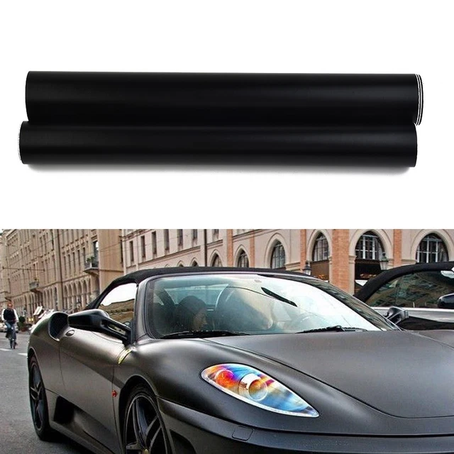 REMOVABLE MATTE BLACK Vinyl Wrap Car Paint Protect Matt Film Sticker 30 ...