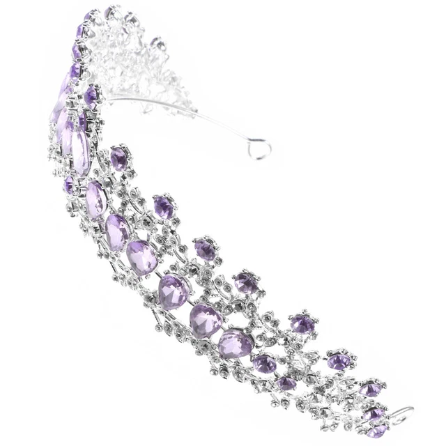 COURONNE VIOLETTE ALLIAGE De Zinc Manquer Accessoires Pour Cheveux ...