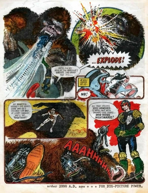 2000ad Prog 5 1st Judge Dredd Cover Art Rare Comic Bag 26 3 77 1977 A