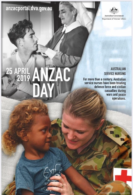 FREE POST, ANZAC Day Poster,World War, Naval ,Defence, Army, Airforce ...
