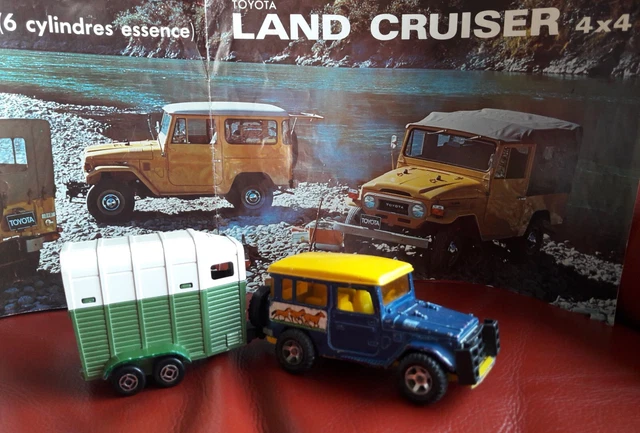 TOYOTA LAND CRUISER BJ45 MAJORETTE 1/36 La légende + VAN cheval ...