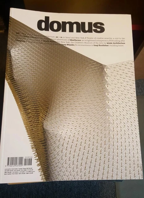 DOMUS ITALIAN ART, Design And Architecture Magazine April 2012 #957 $33 ...