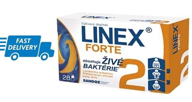 LINEX FORTE CAPSULES Probiotic Synbiotic Acidophilus Immunity Gut 28 £ ...
