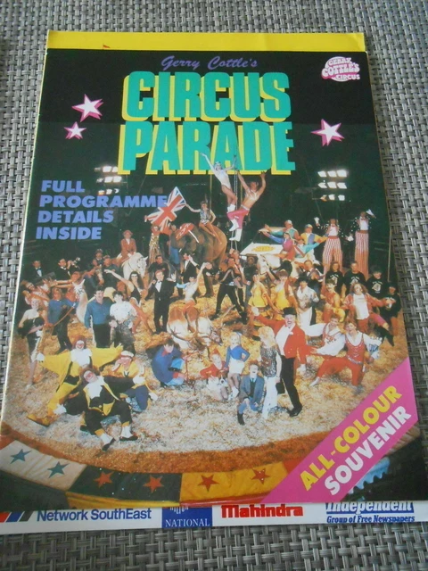 PROGRAMME CIRQUE/CIRCUS PROGRAM 1992 CIRCUS COTTLE's CIRCUS Parade EUR ...