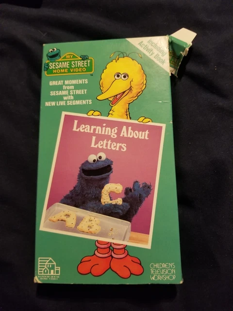 SESAME STREET LEARNING About Letters Jim Henson Cartoon(VHS 1986)TESTED ...
