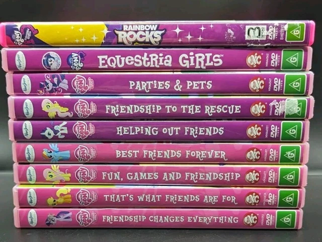 MY LITTLE PONY Friendship is magic + Equestria Girls Rainbow Rocks DVD ...