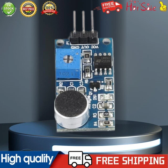 SOUND CONTROL SENSOR Microphone Amplifier Sound Sensor Module LM393 for ...