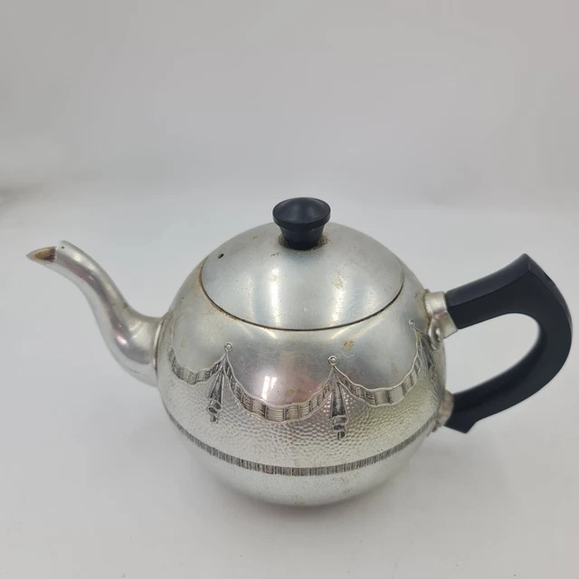 VINTAGE SWAN BRAND Empire 4 Cup Teapot Bakelite Handle Made In England ...