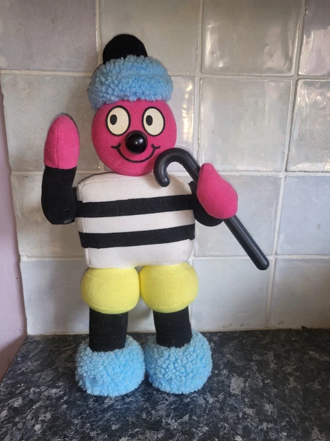 VINTAGE BERTIE BASSETT Plush 1990s Liquorice Allsorts Soft Toy 13” Free ...